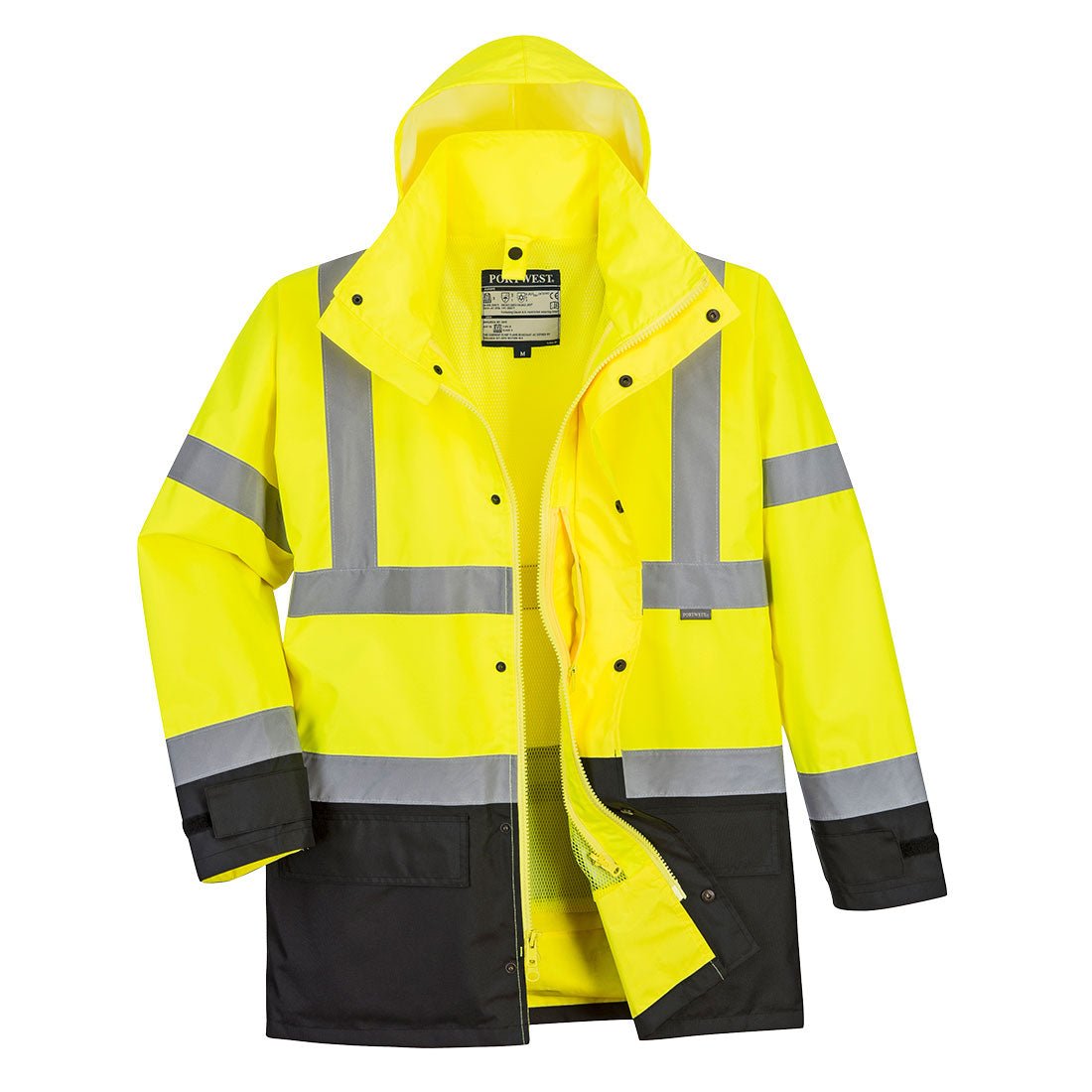 Hi-Vis 5-in-1 Contrast Executive Jacket - Safety & Style | US768 — Mann ...