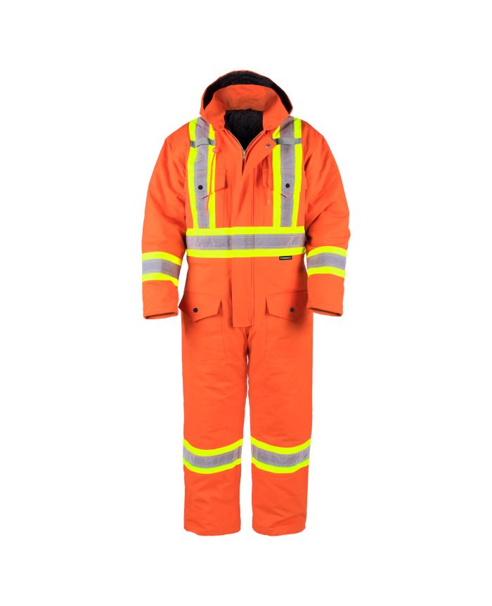 Shop Hi-Vis Lined Canvas Coverall for Ultimate Safety & Comfort — Mann ...