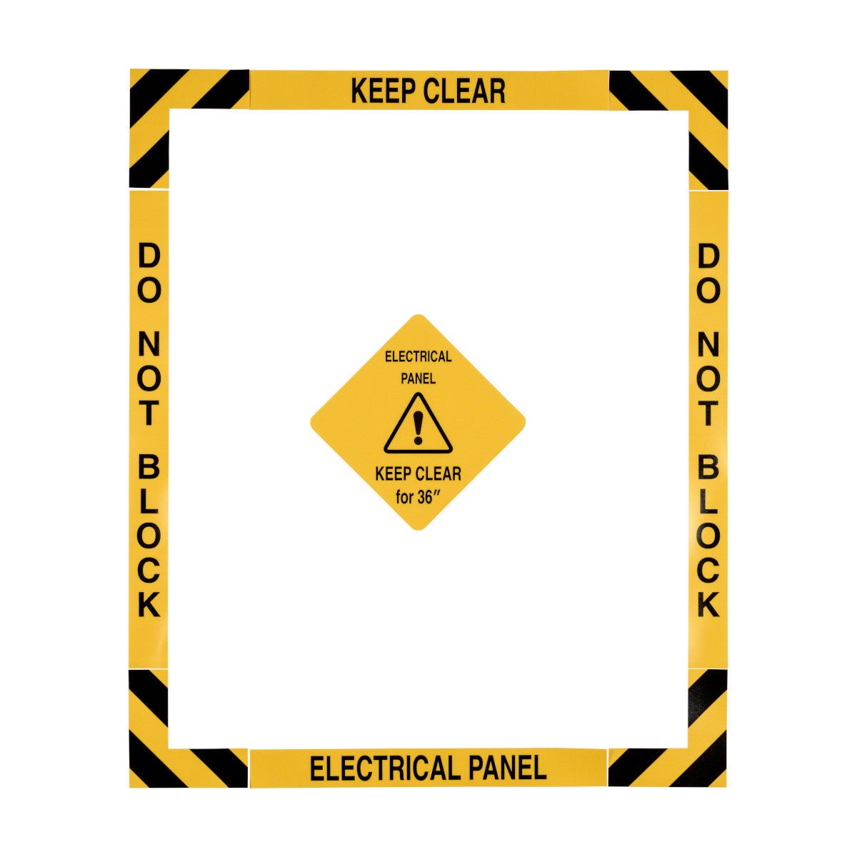 Brady Electrical Panel Floor Marking Kit with Sign and Border — Mann Supply