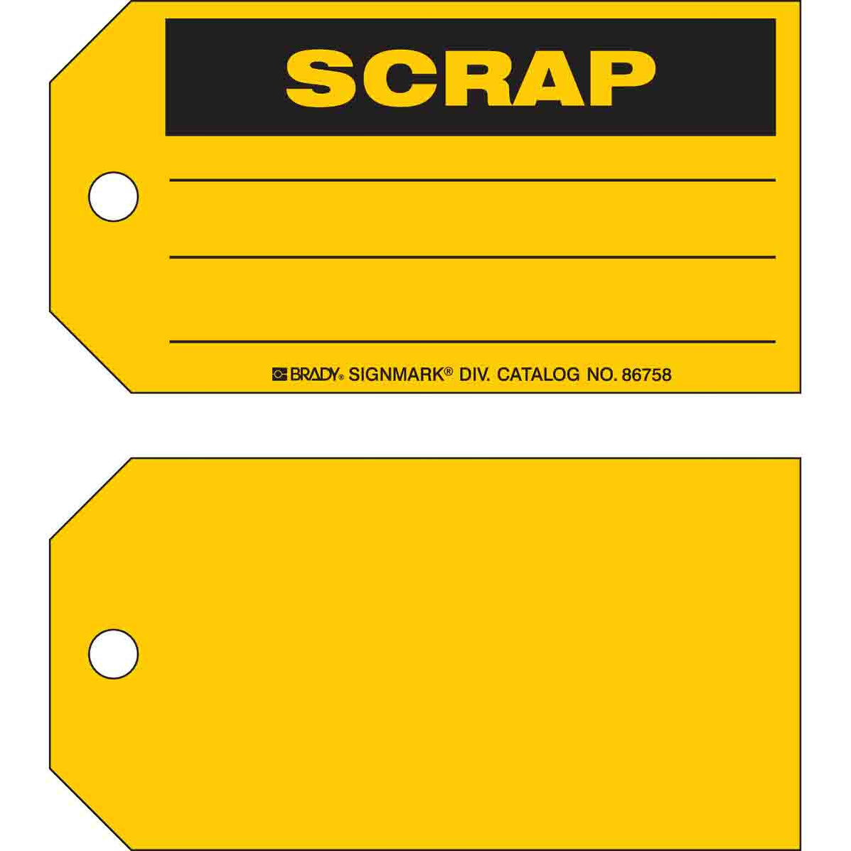 SCRAP Production Tags - Pack of 100 for Efficient Inventory Management ...